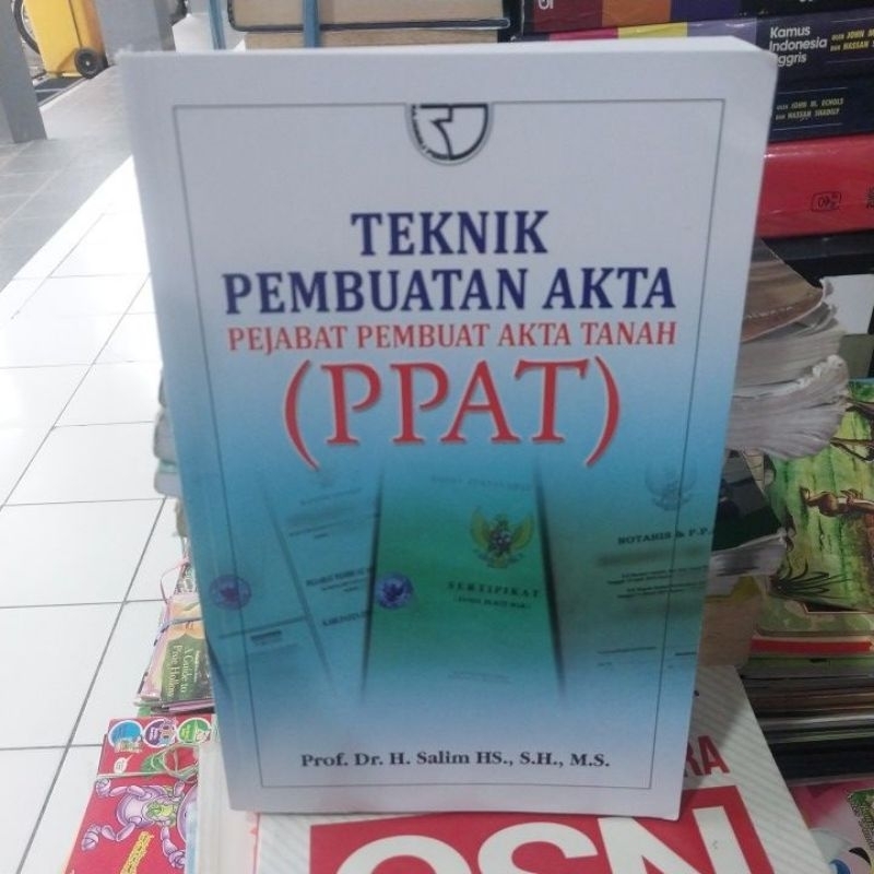 Jual TEKNIK PEMBUATAN AKTA PEJABAT PEMBUAT AKTA TANAH (PPAT) | Shopee Indonesia