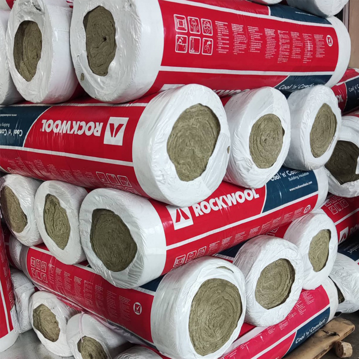 Jual Rockwool Blanket Density 40 60 80 100 kg/m3 Tebal 50mm Peredam ...
