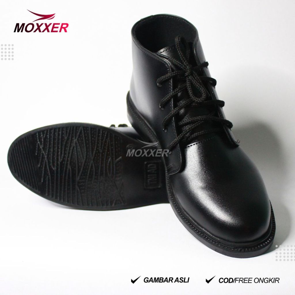 Jual Sepatu PDH MOXXER Sepatu PDH Kulit Asli KY004D Doff Satpam ...