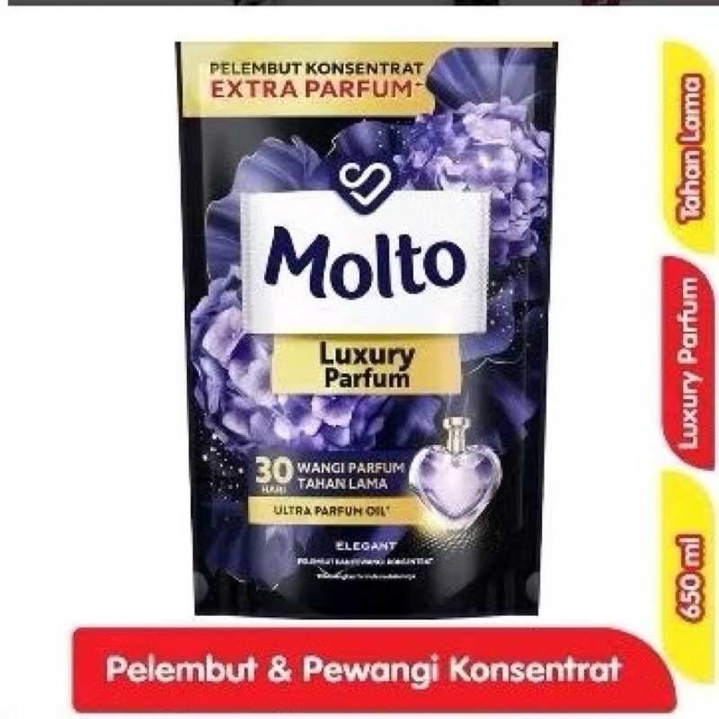 Jual Molto Luxury Parfum Pelembut & Pewangi Konsentrat Elegant 650 ML | Shopee Indonesia