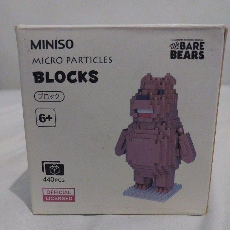 Jual Preloved Miniso Lego We Bare Bears (Grizzly) | Shopee Indonesia