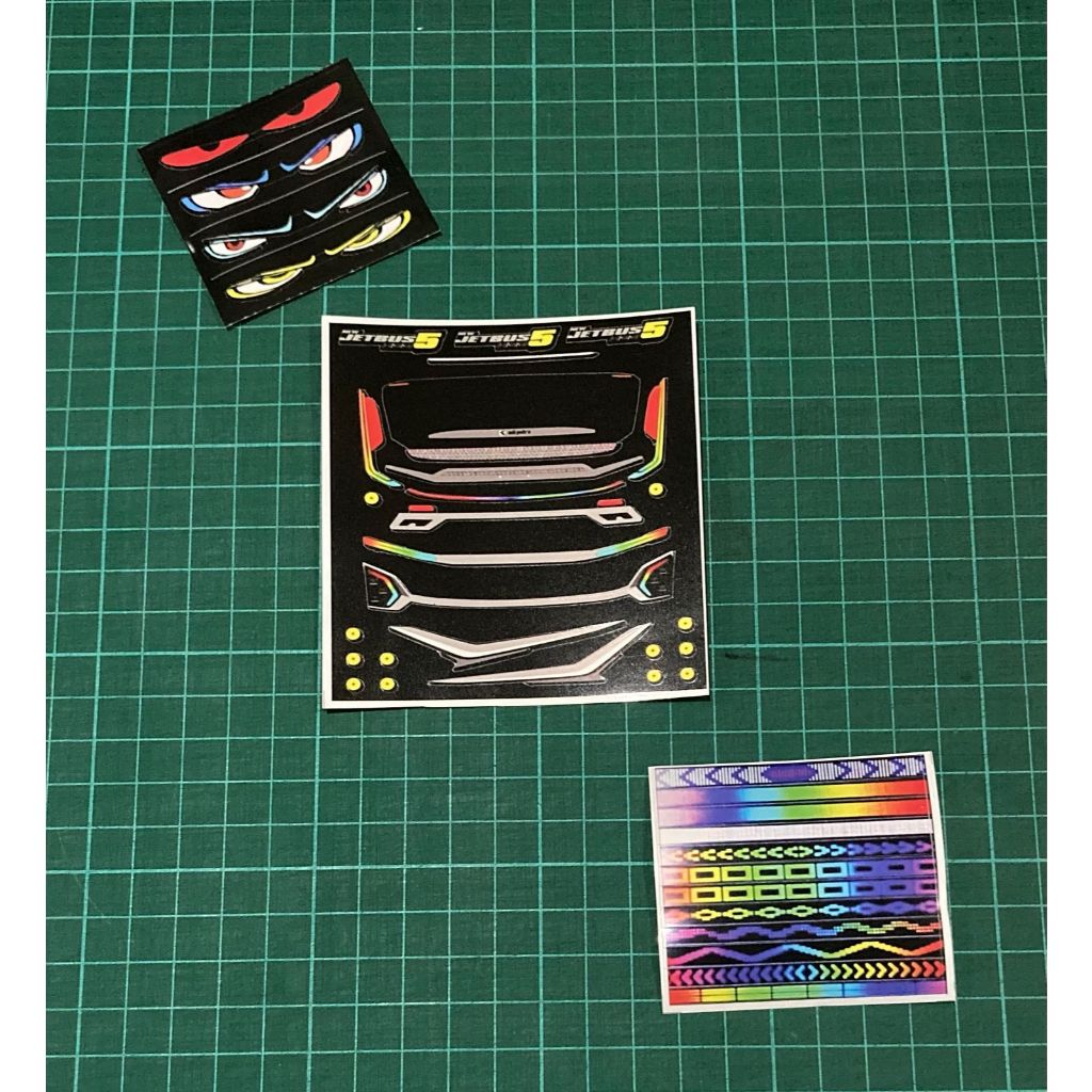 Jual Stiker Miniatur Lampu Bus JetBus 5+ Vol.2 (BONUS STC BUS RANDOM ...