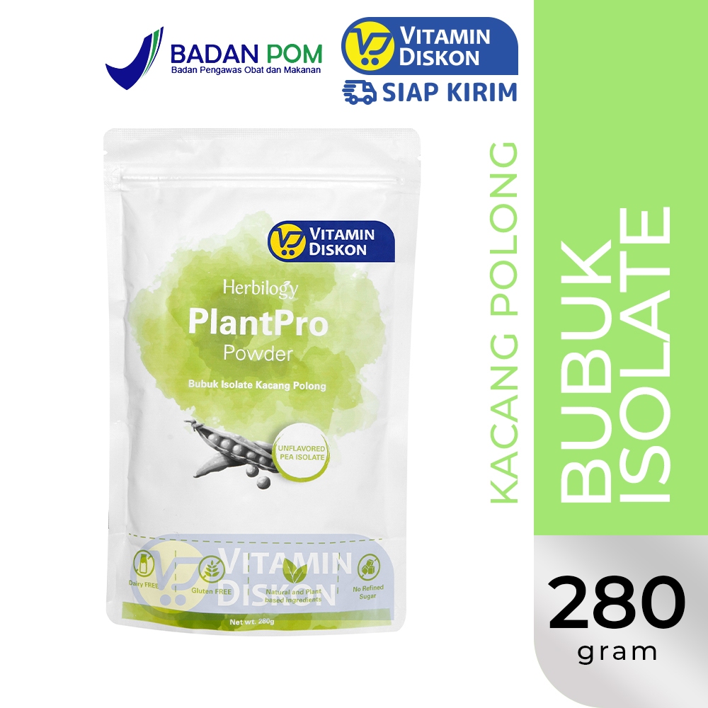 Jual HERBILOGY PLANTPRO UNFLAVORED 280GR | Minuman Protein Nabati ...