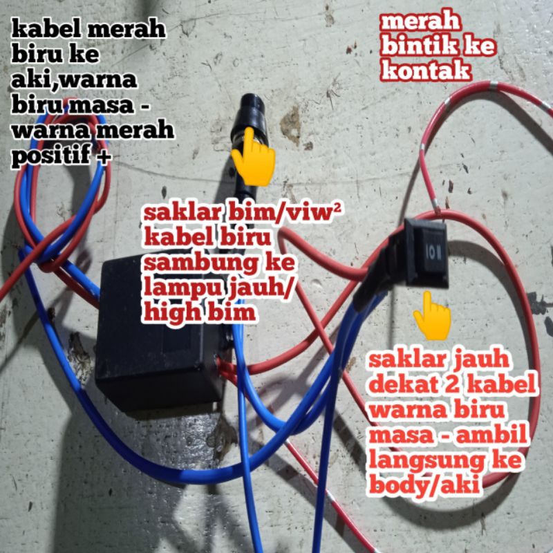 Jual RELAY SET RELAY LAMPU MOTOR 100 WATT | Shopee Indonesia