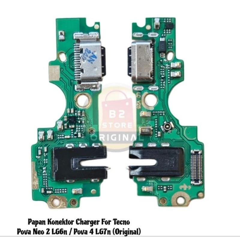 Jual Flexibel Konektor Charger Tecno Pova 4 LG7n - Pova Neo 2 LG6n Papan Con Cas Original ...