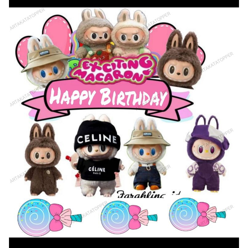 Jual TOPPER LABUBU TERBARU FREE CUSTOM NAMA | Shopee Indonesia