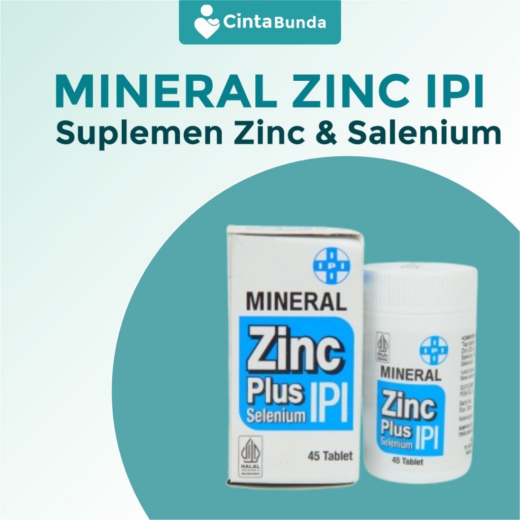 Jual Vitamin Zinc Plus Selenium IPI ISI 45 Tablet Meningkatkan Daya ...