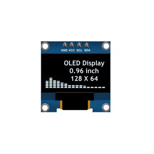 Jual Modul Display OLED 128x64 LCD I2C 0.96" 0.96 Inchi White for ...