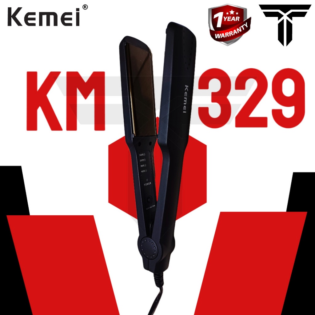 Jual Kemei KM 329 Alat catok rambut Professional hair straightener ...
