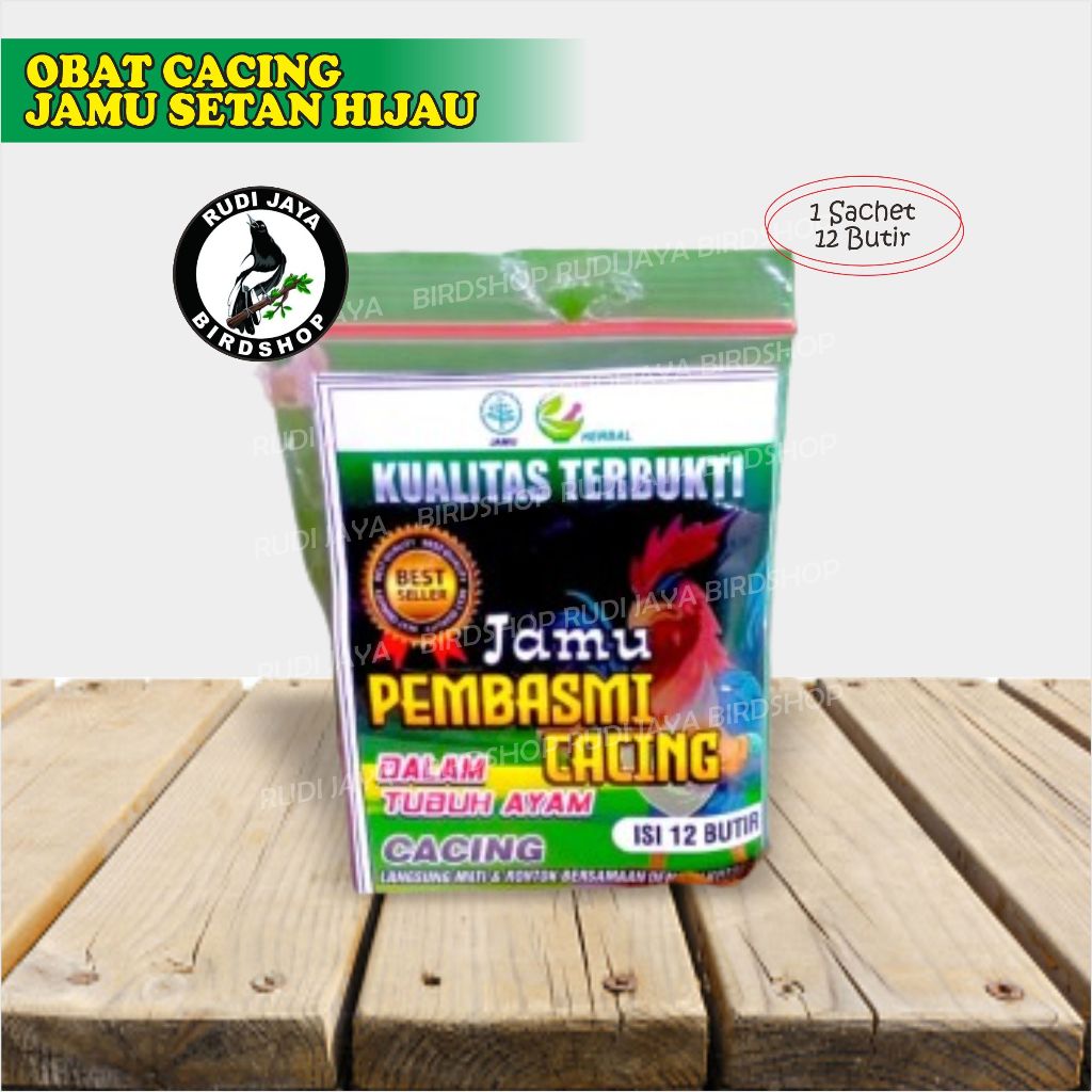 Jual OBAT CACING 1 SACHET JAMU SETAN HIJAU OBAT AYAM SAKIT CACINGAN ...