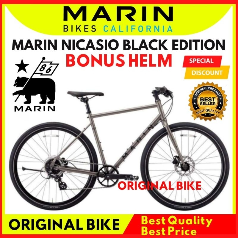 Jual Marin Nicasio Black Edition Frame Crmo Sepeda Marin | Shopee Indonesia