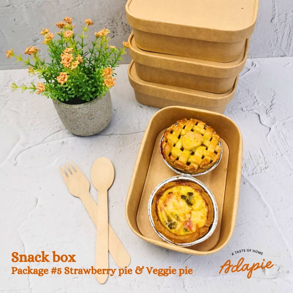 Jual SNACK BOX - VEGGIE PIE & STRAWBERRY PIE 7CM | Shopee Indonesia