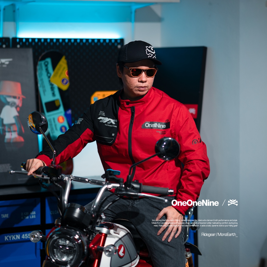 Jual Oneonenine Ksr Jaket MonoRed Series - Jaket Sablon Motor Sport ...