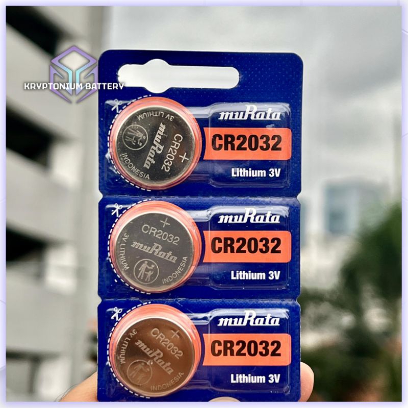Jual Baterai Murata CR2032 Original Lithium Battery 3V Batrai CR 2032 | Shopee Indonesia