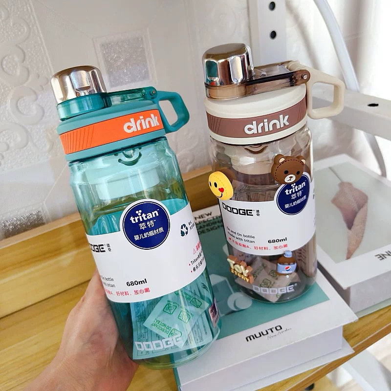 Jual Botol Minum Besar Teguk 680ml 820ml Dodge BPA Free Tritan Material | Shopee Indonesia