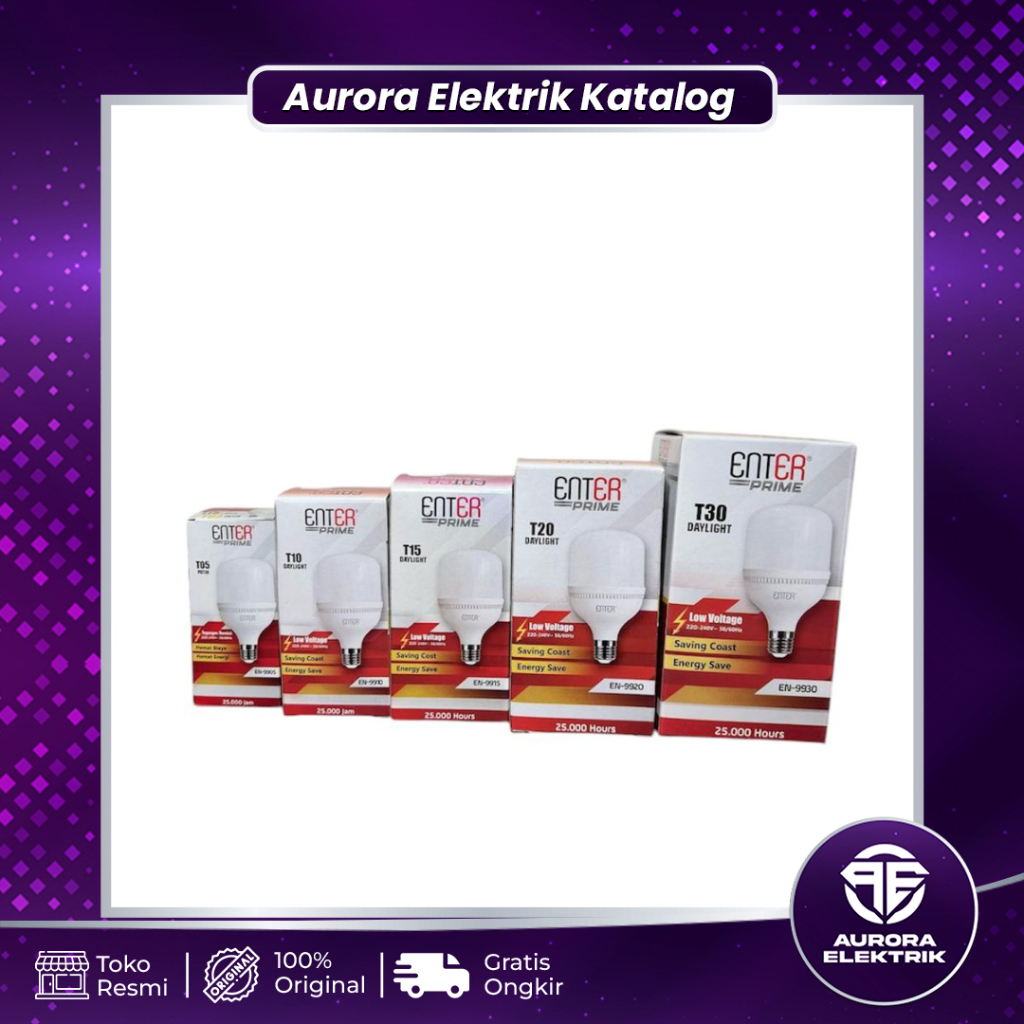 Jual Lampu LED ENTER Prime Cahaya Putih | Shopee Indonesia