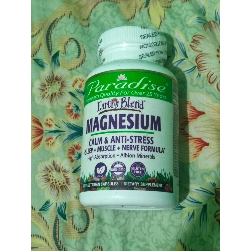 Jual paradise magnesium Earth's blend magnesium 90 capsules | Shopee ...