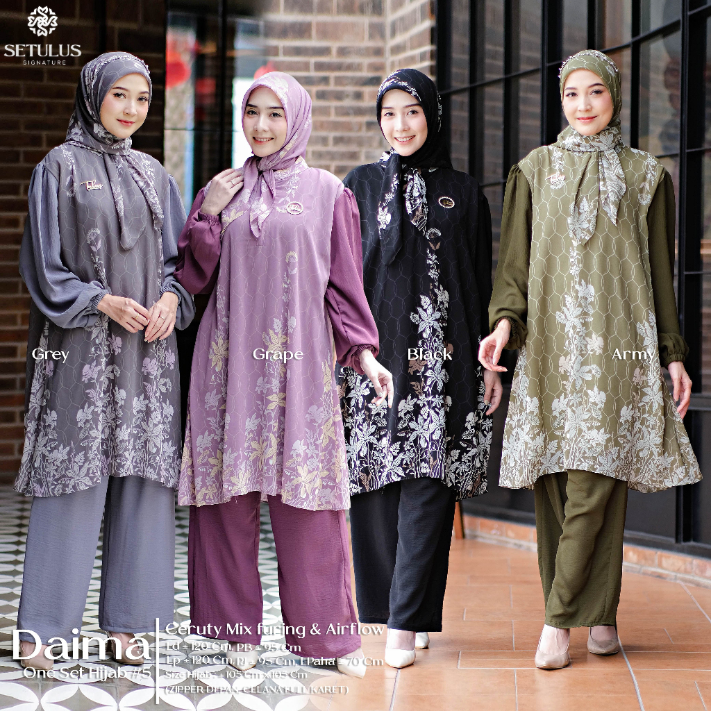 Jual Pakaian Wanita DAIMA ONE SET HIJAB 5 Trend FASHION HQ From TuLuS ...