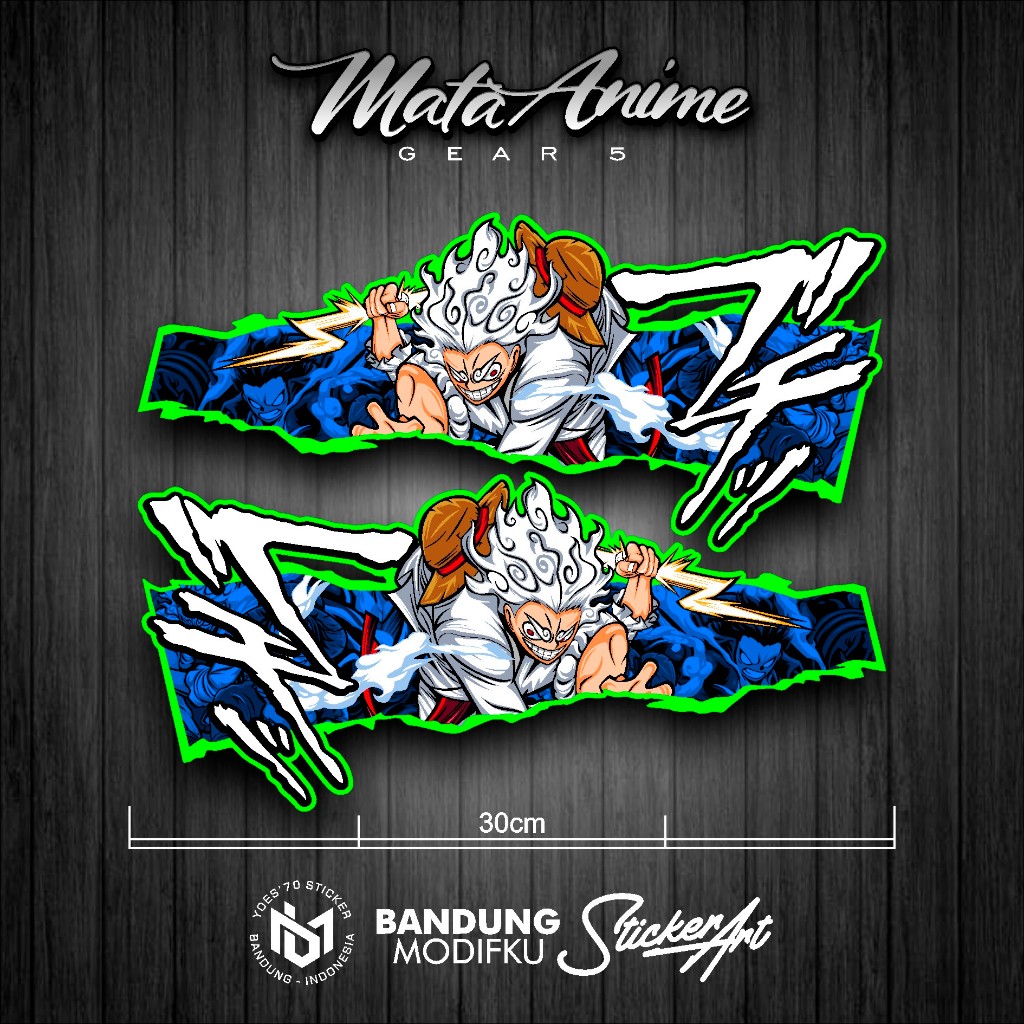 Jual STICKER MATA ANIME / STIKER / GEAR 5 - A / DECAL MATA KIRI KANAN ...
