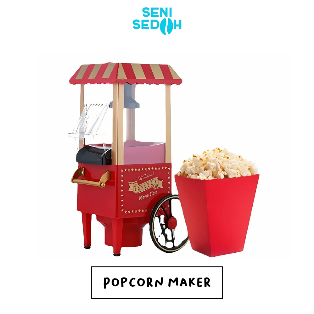 Jual Qitherm Mesin Popcorn Maker Elektrik Retro Carnival 1200W - Alat ...