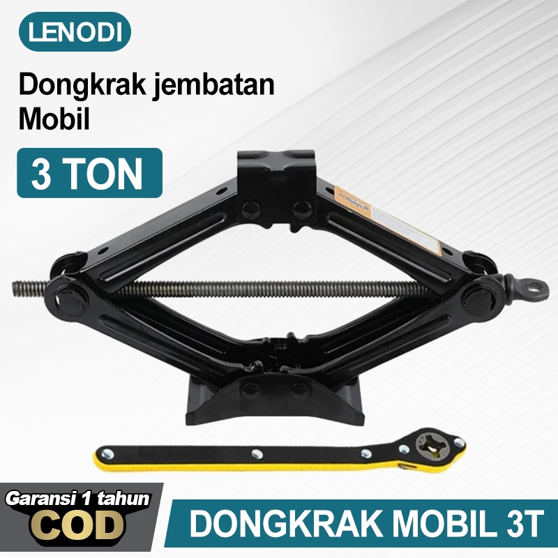 Jual LENODI Dongkrak Mobil BLACK/1ton dongkrak mobil /dongkrak gunting ...