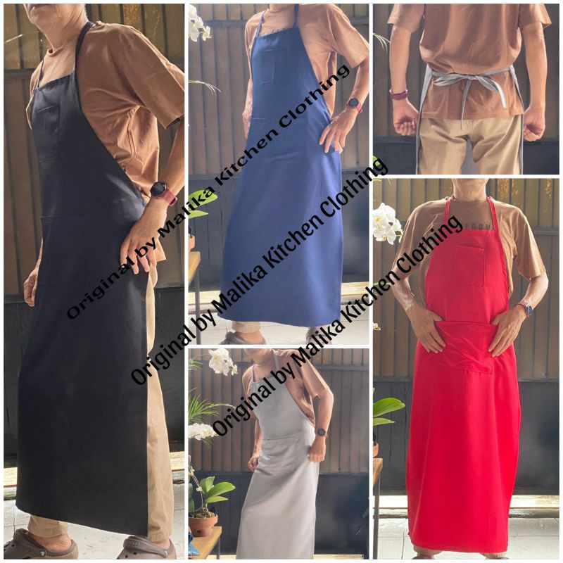 Jual Apron Longfullsize Intercooler Celemek masak panjang Apron Kitchen ...