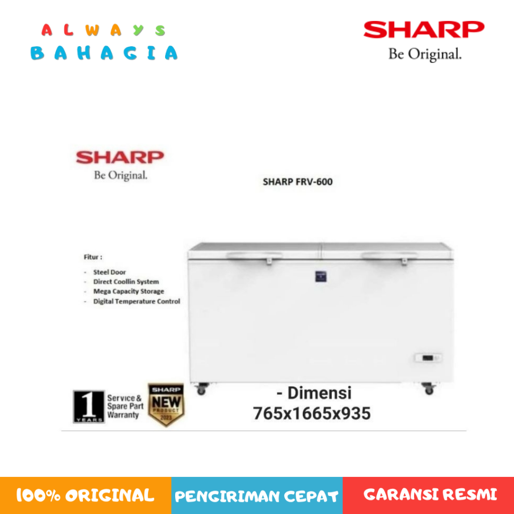 Jual Sharp FRV 600 / FRV600 Chest Freezer Sharp 563L | Shopee Indonesia