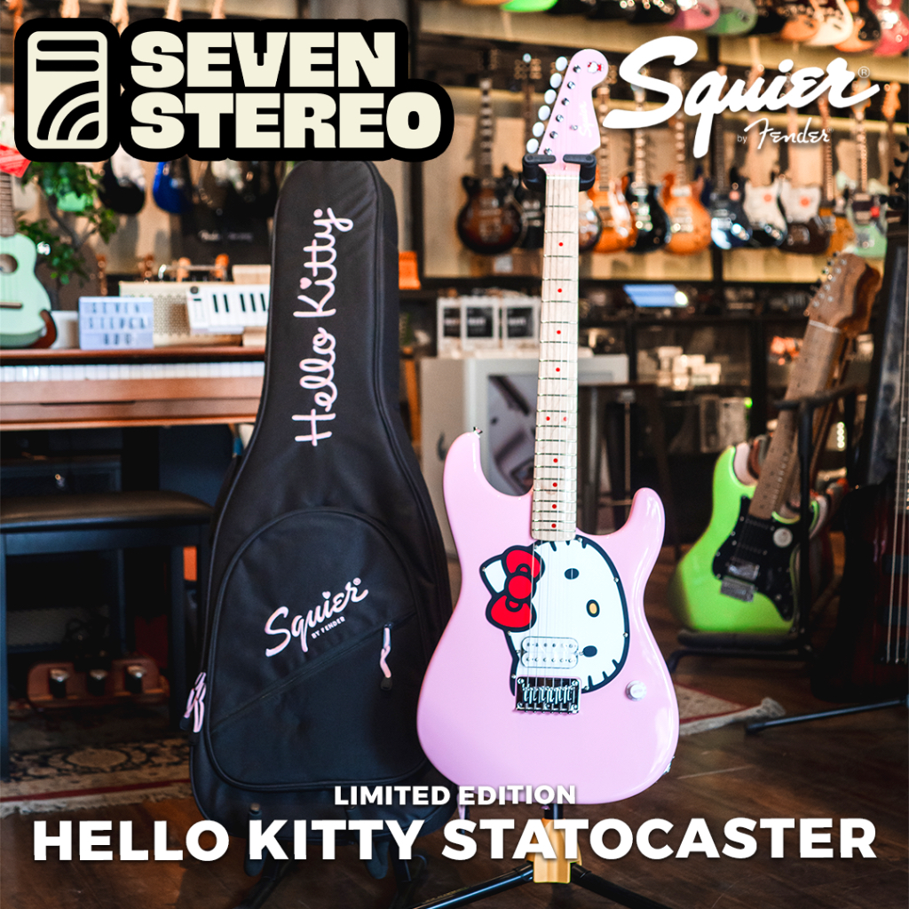 Jual Squier by Fender Limited Edition Hello Kitty Stratocaster Electric ...