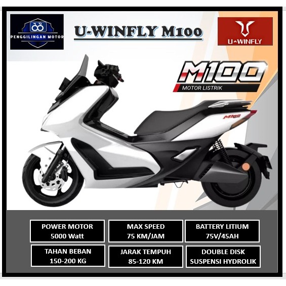 Jual U-WINFLY MOTOR LISTRIK M100 5000 WATT (TYPE TERBARU) | Shopee ...