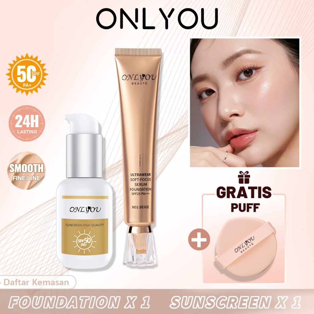 Jual 【BPOM】ONLYOU Serum Foundation Concealer Waterproof & onlyou ...