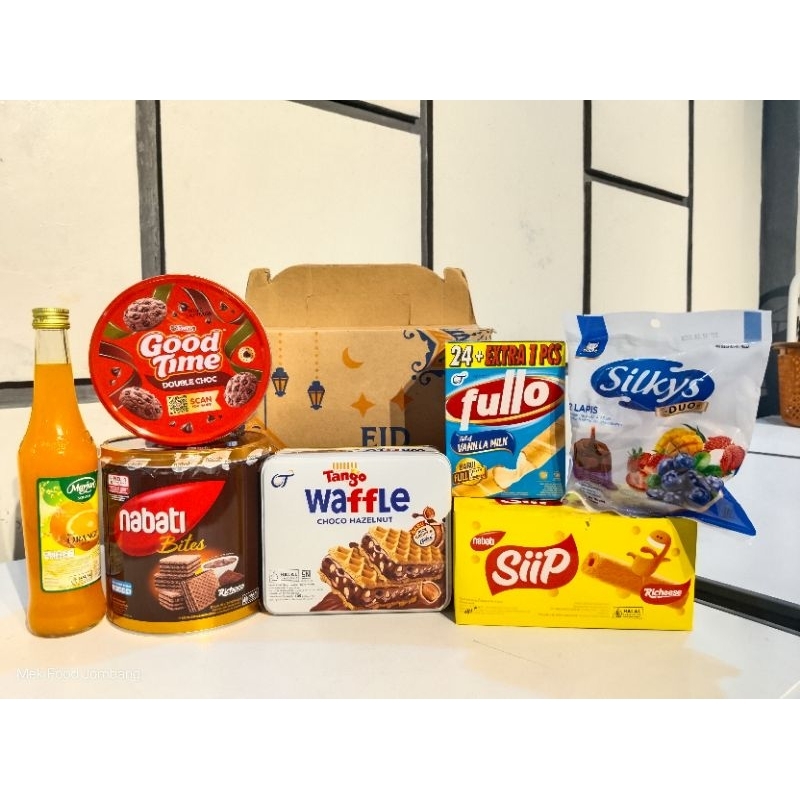 Jual READY Paket Parcel jajan Lebaran murah ( ISI 7PCS+BOX) | Shopee ...