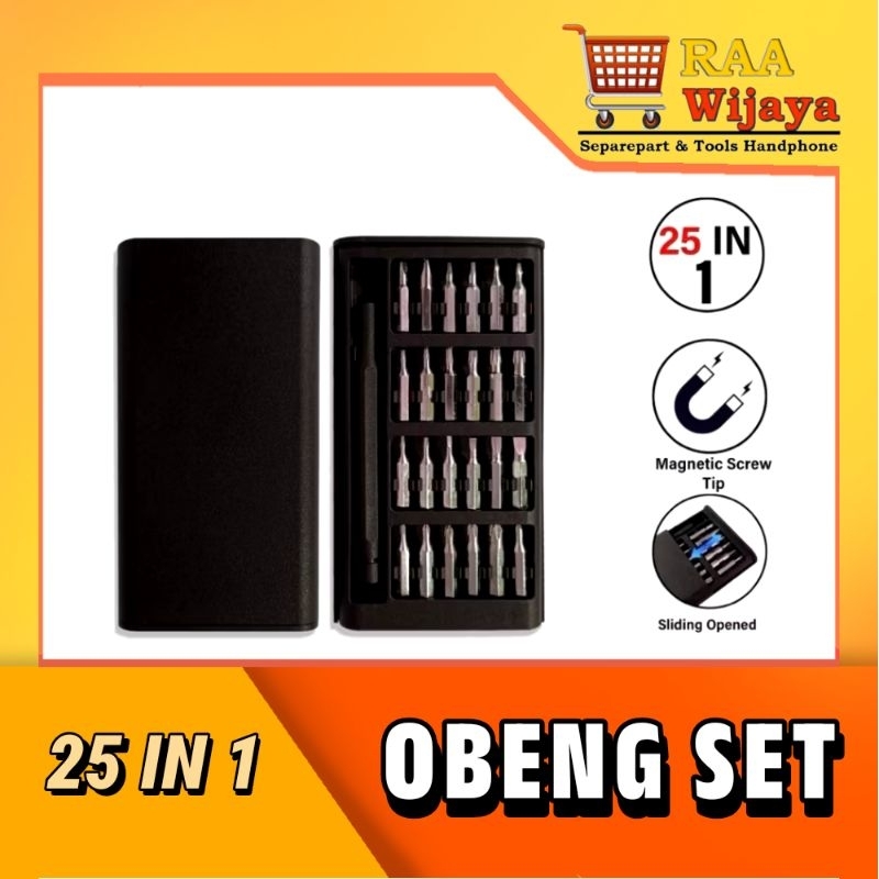 Jual OBENG SET 25in1 MULTIFUNGSI OBENG HANDPHONE UNIVERSAL | Shopee Indonesia