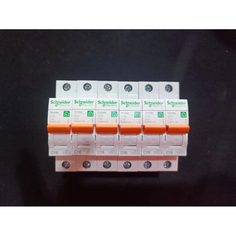 Jual MCB STUT DOMAE SCHNEIDER 1P 16A 6kA DOMF01106 / 1P 10A 6kA DOMF01106 / 1P 6A 6kA DOMF01106 ...