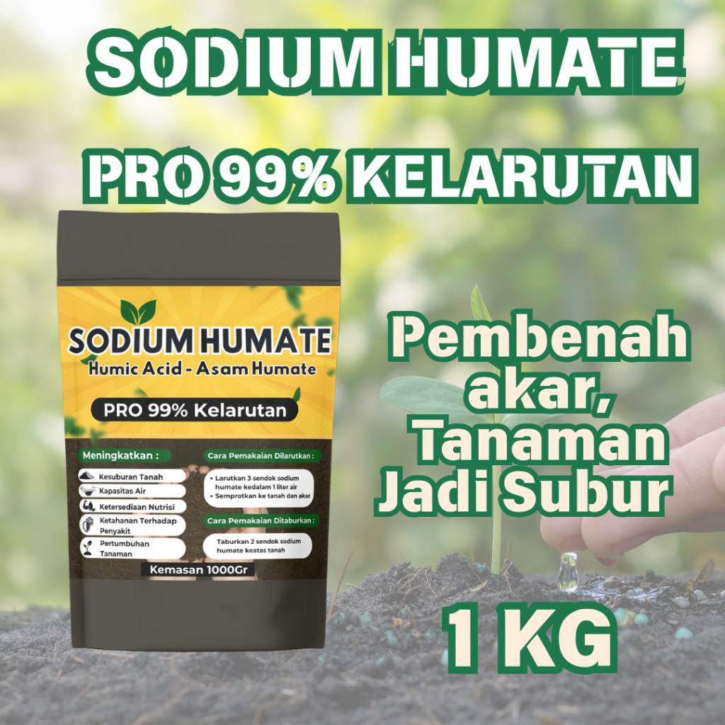 Jual Sodium Humate Pro Larut dalam air Humic Acid 99% By Kimia Solution Tanaman Jadi Subur ...