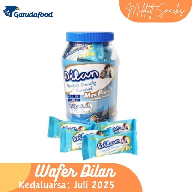 Jual DILAN COKLAT CRUNCH KARAMEL ( ISI 25 MINI PACK ) | Shopee Indonesia