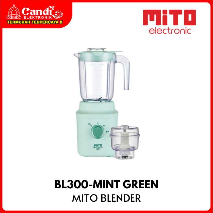 Jual MITO Mega Blend Blender 2IN1 Kapasitas 1,5 Liter Pro BL300 BL300-MINT GREEN | Shopee Indonesia