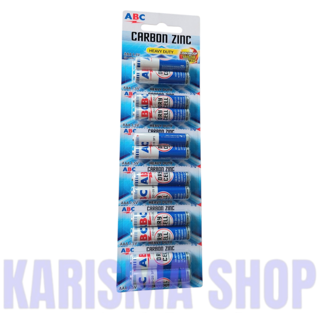 Jual Batre ABC biru AAA isi 12 pcs / baterai / battery / batu abc a3 ...