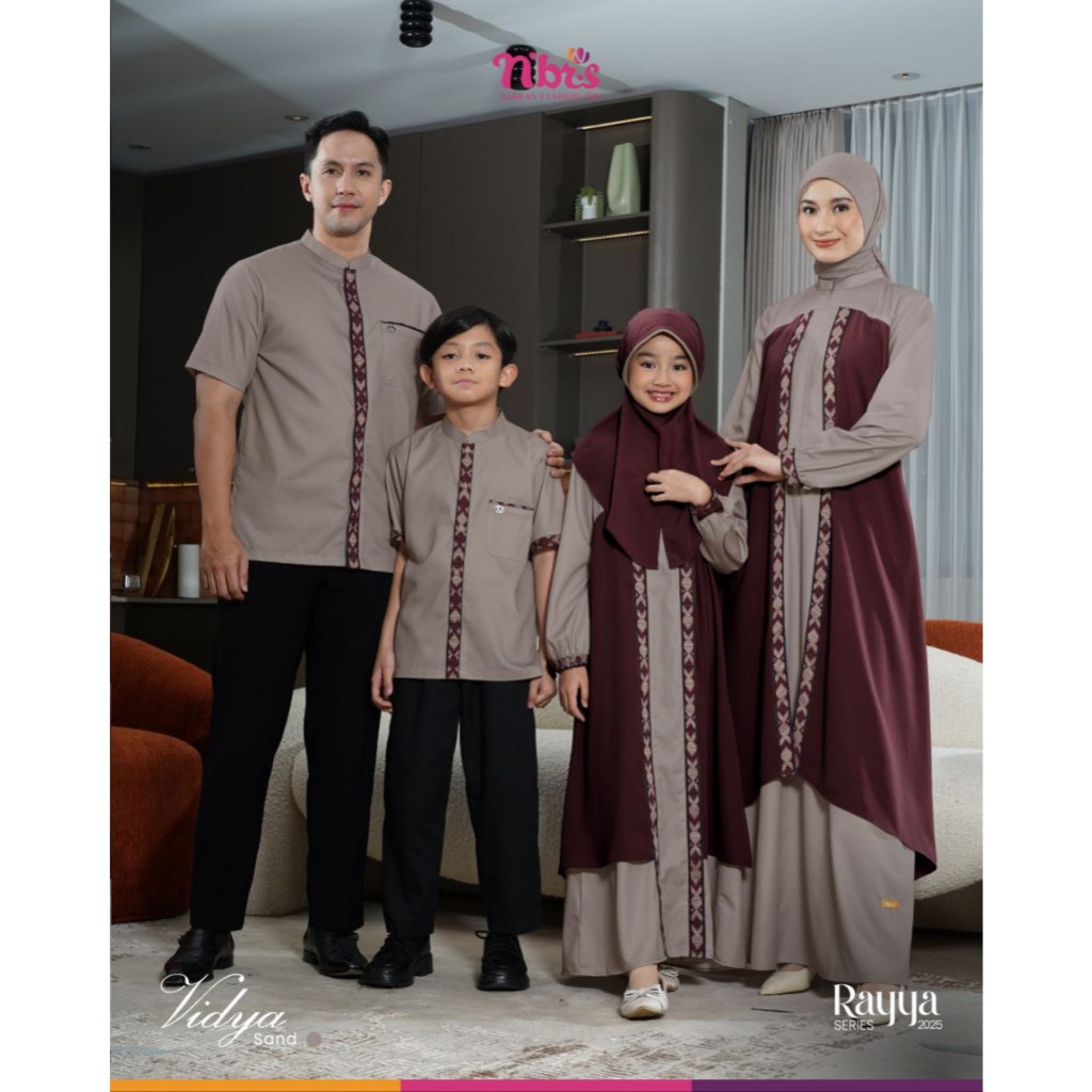 Jual SARIMBIT NIBRAS 2025 VIDYA SAND TERBARU GAMIS & KOKO KELUARGA LEBARAN KEKINIAN PREMIUM ...