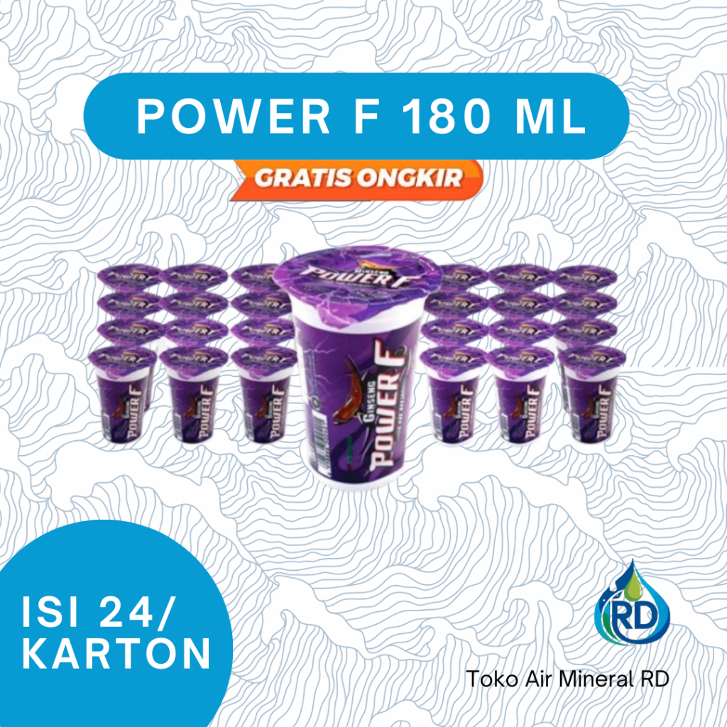 Jual RD - POWER F Anggur 180 ML 1 Dus - Isi 24 x 180 ML - Minuman ...