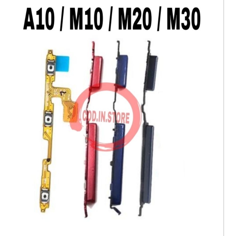 Jual Samsung A10 / A105 / M10 / M20 / M30 Tombol Luar + Flexibel On Off Volume 1 set | Shopee ...