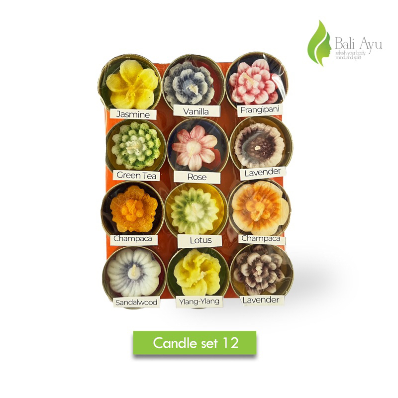 Jual Bali Ayu Nature Lilin Bunga Aromateraphy Souvenir Lilin 9x12cm ...