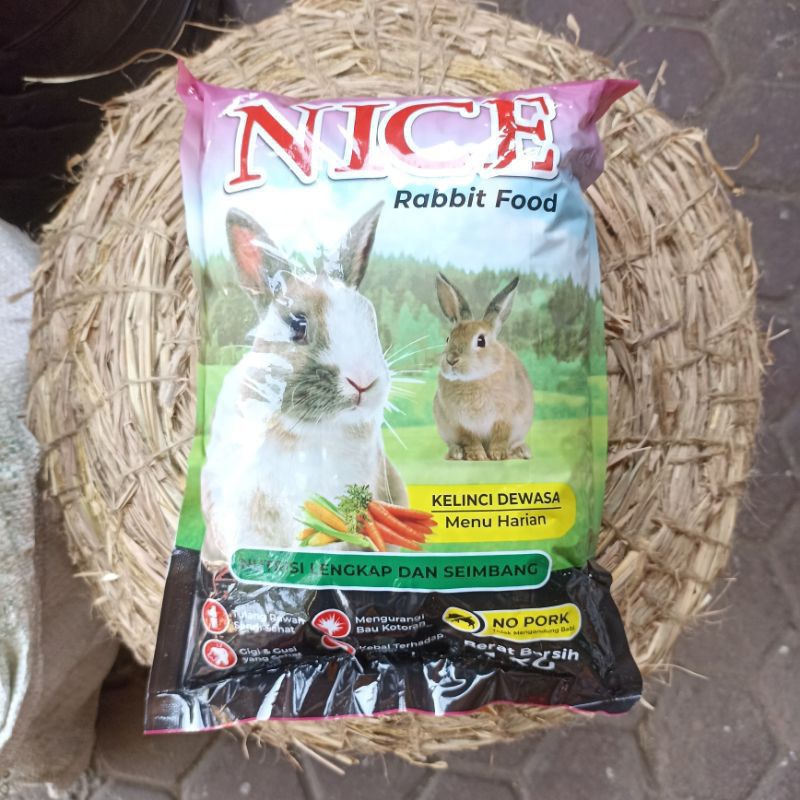 Jual Makanan Kelinci Nice Rabbit Food Tinggi Nutrisi - 1 KG | Shopee ...