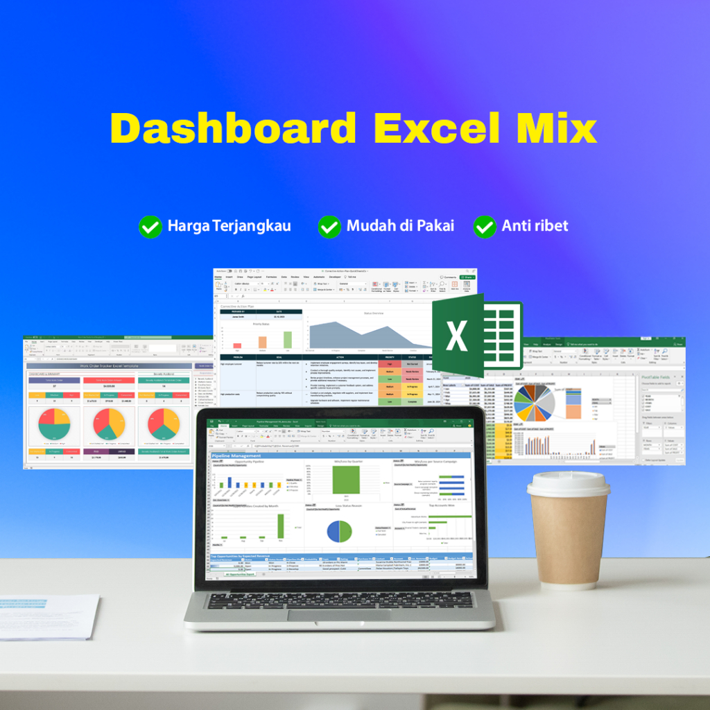 Jual [AK-05] Dashboard Excel Mix – Solusi Lengkap untuk Analisis dan ...