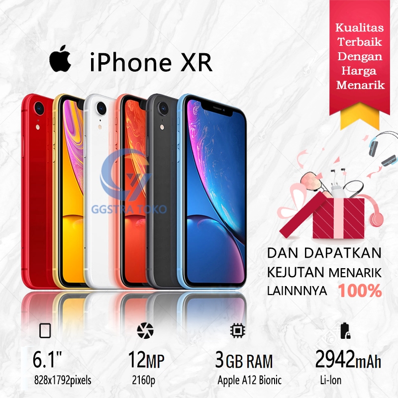 Jual iPhone XR 64GB 128GB 256GB second original seken mulus | Shopee Indonesia