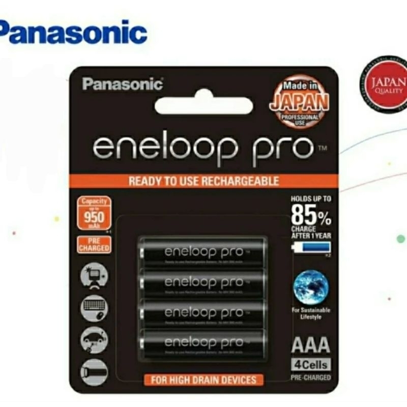 Jual Battery Panasonic Eneloop Pro AAA Rechargable Baterai Batere ...