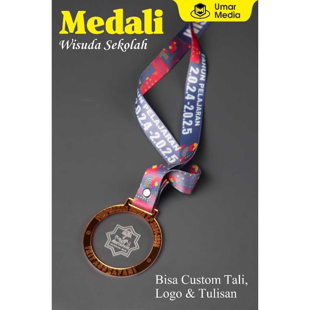 Jual Medali Graduation Tali Custom Medali Perpisahan Sekolah Medali ...
