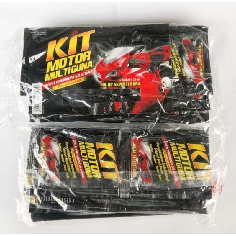 Jual KIT MOTOR MULTIGUNA sachet 25ml / poles body motor (1pack isi 12 ...