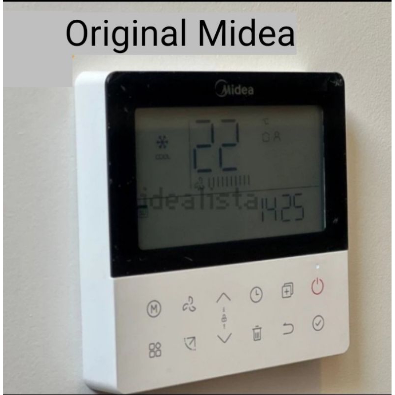 Jual Remote Control AC Kaset Midea Lengkap Plus Kabel Original | Shopee ...