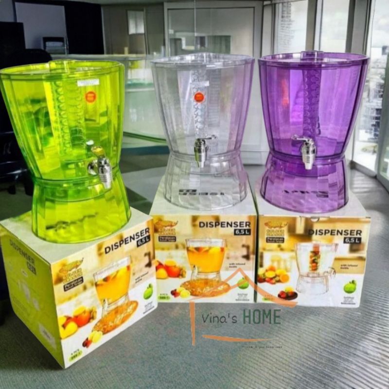Jual Dispenser juice tempat air kapasitas 6,5 liter bisa untuk infused ...