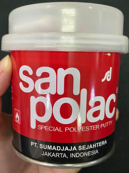 Jual Dempul San Polac Plastik 250gram Sanpolac Polyester Putty Mobil ...